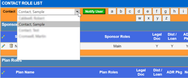 Adding, Updating and Deleting a Plan Role